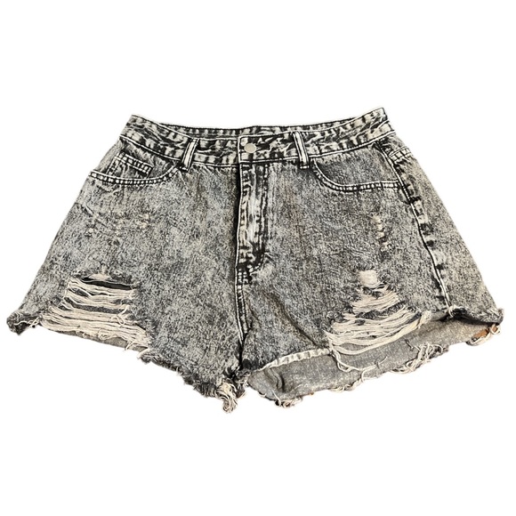 SHEIN | Shorts | Shein Stone Washed Distressed Jean Shorts | Poshmark